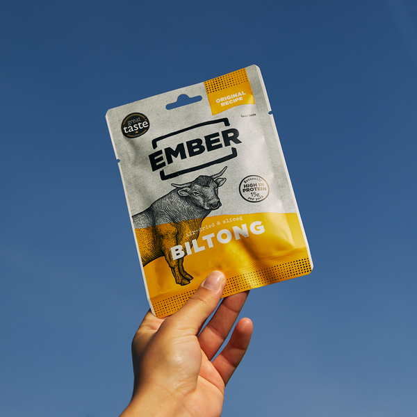 10 x 25g Biltong Original - Ember Snacks